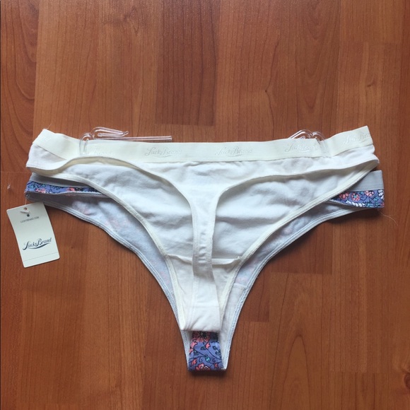 Lucky Brand | Intimates & Sleepwear | New 2 Thongs Lucky Brand Cream ...